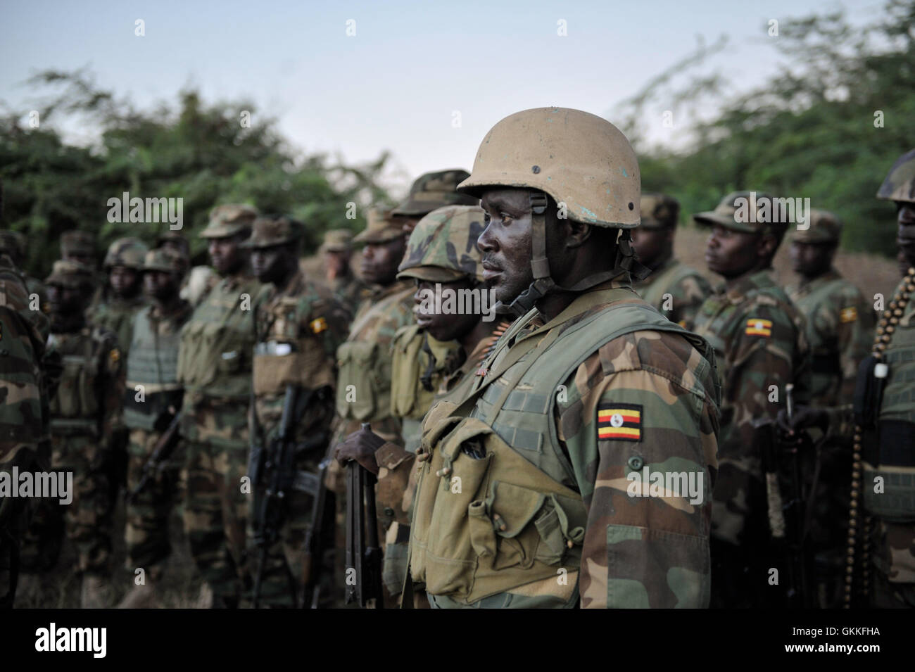 On August 29, Ugandan soldiers, part of AMISOM, gathered to prepare for ...