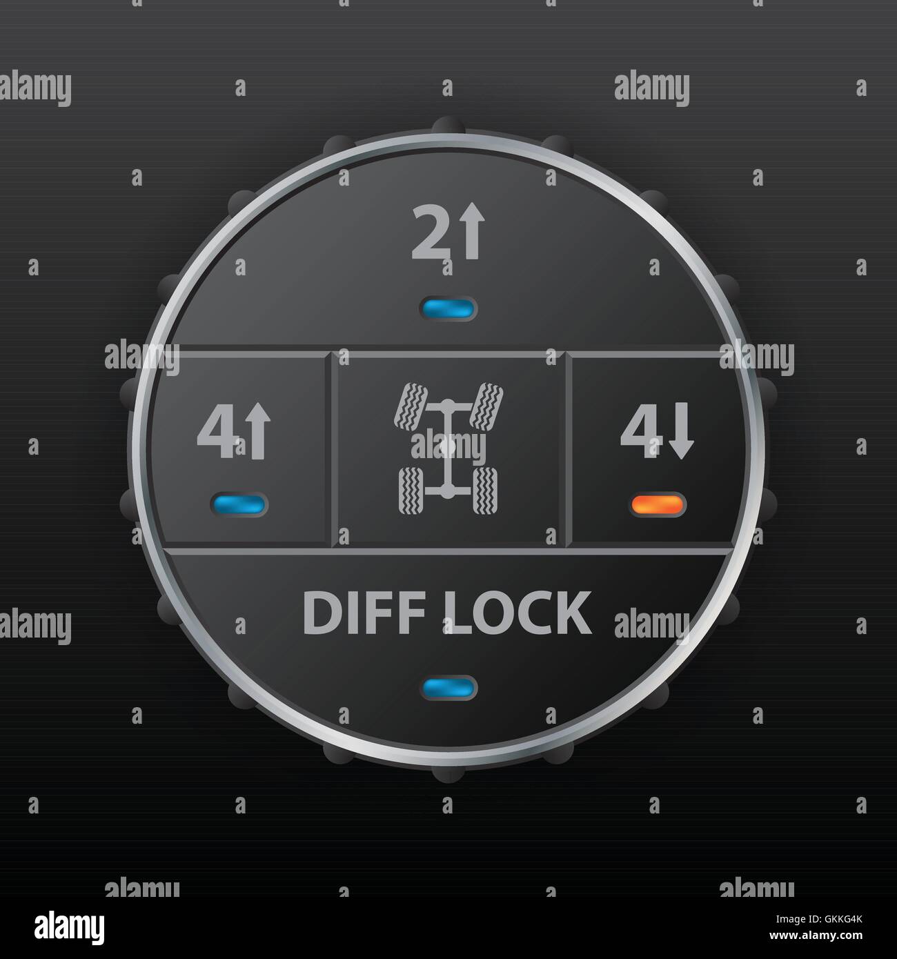 Digital differential control panel Stock Vector Image & Art - Alamy