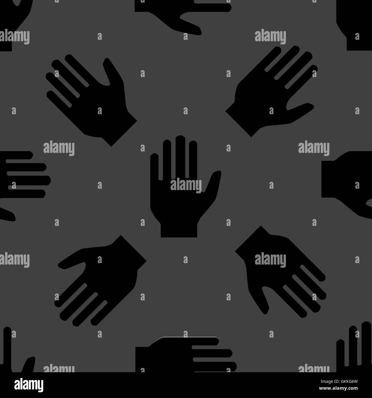 hand web icon.flat design. Seamless pattern Stock Vector Image & Art ...