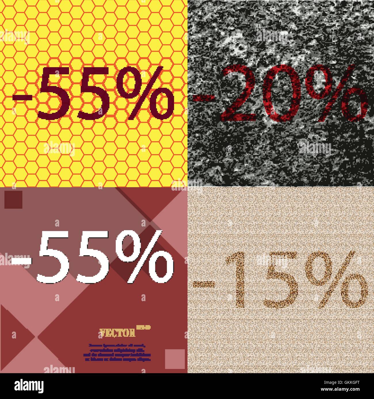 Set of Holiday discounts, store a percentage of sales. On abstract ...