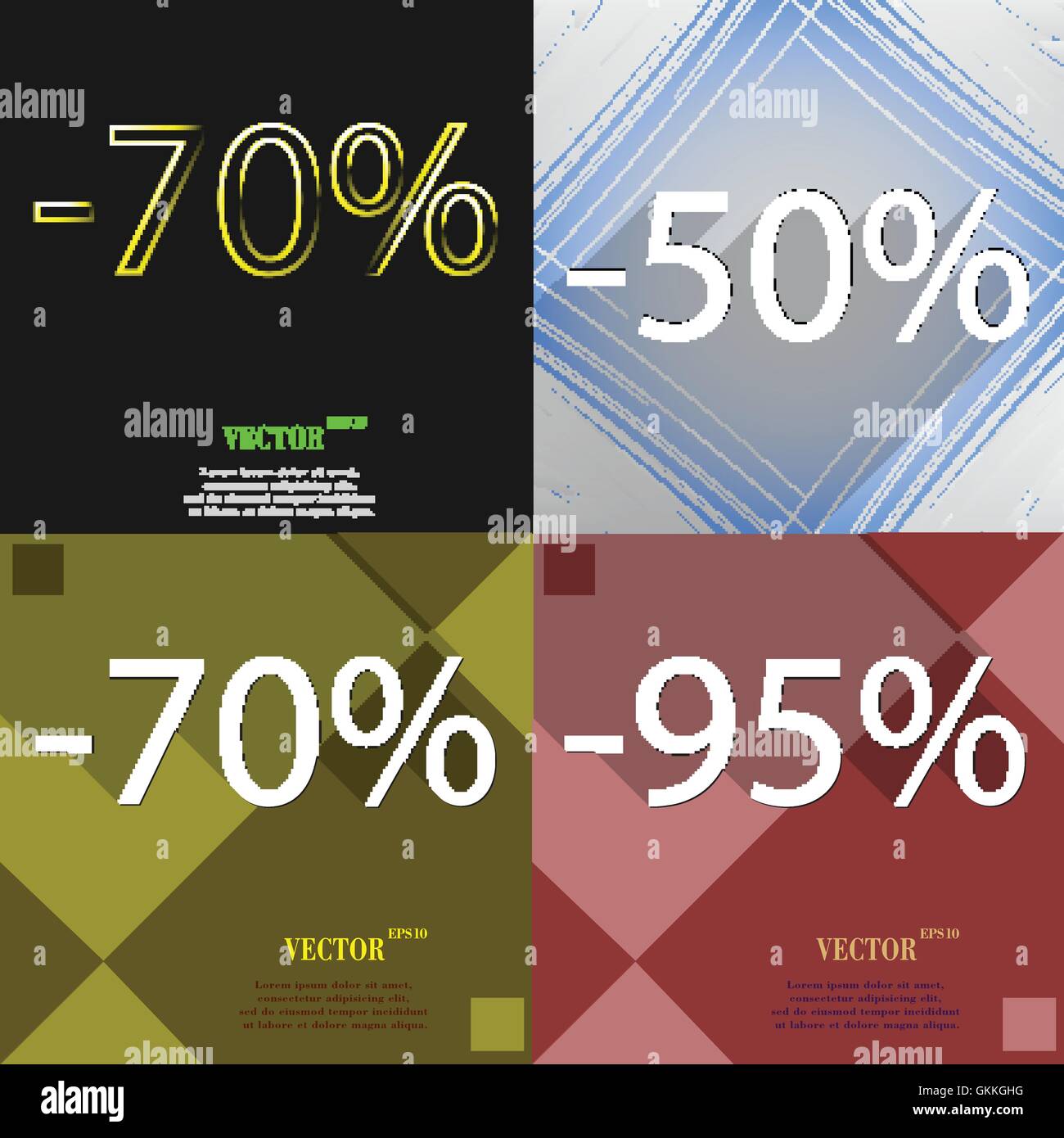 Set of Holiday discounts, store a percentage of sales. On abstract ...