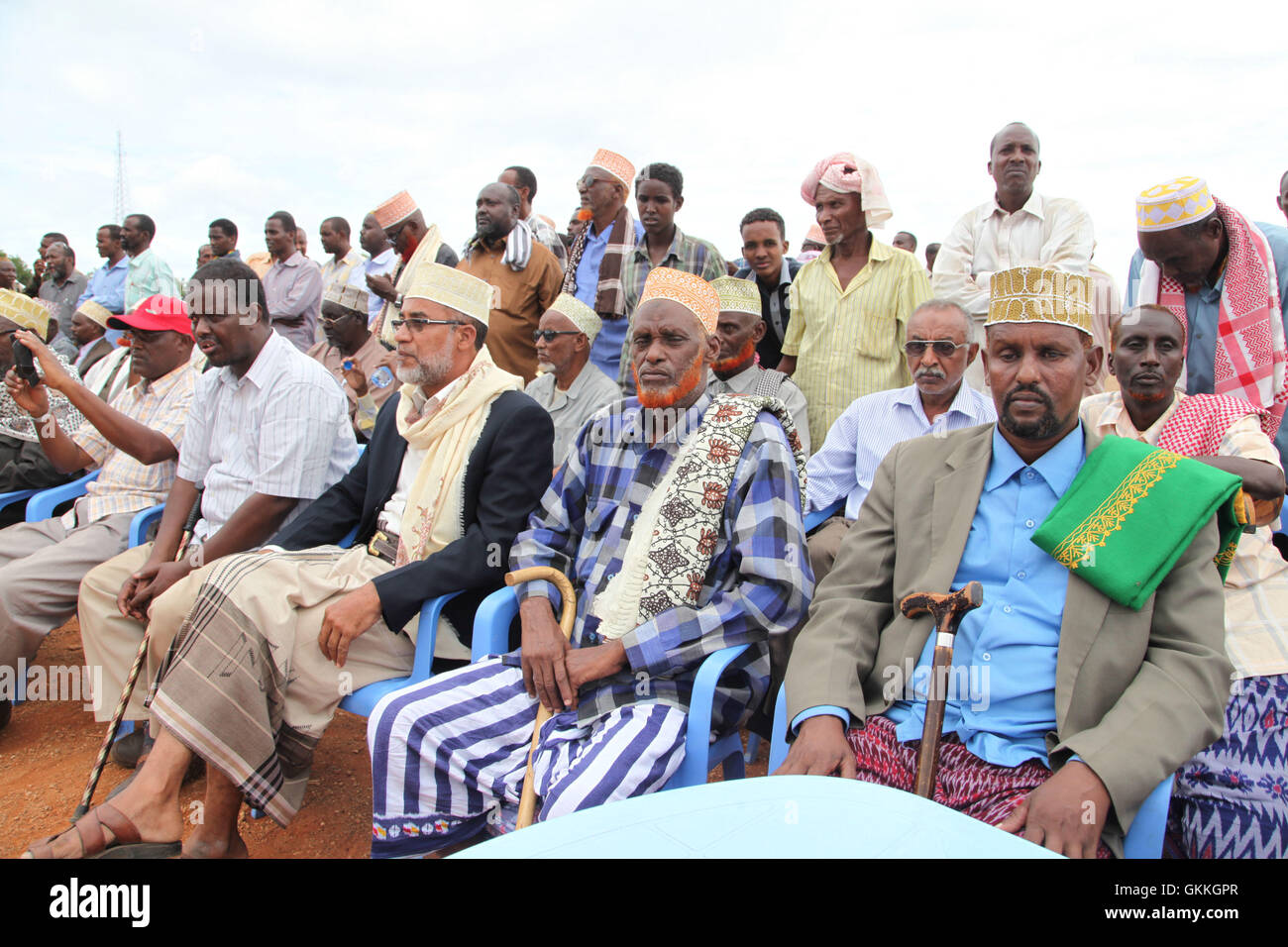 Residents of Baidoa gathered to show support for Sharif Hassan Sheikh ...