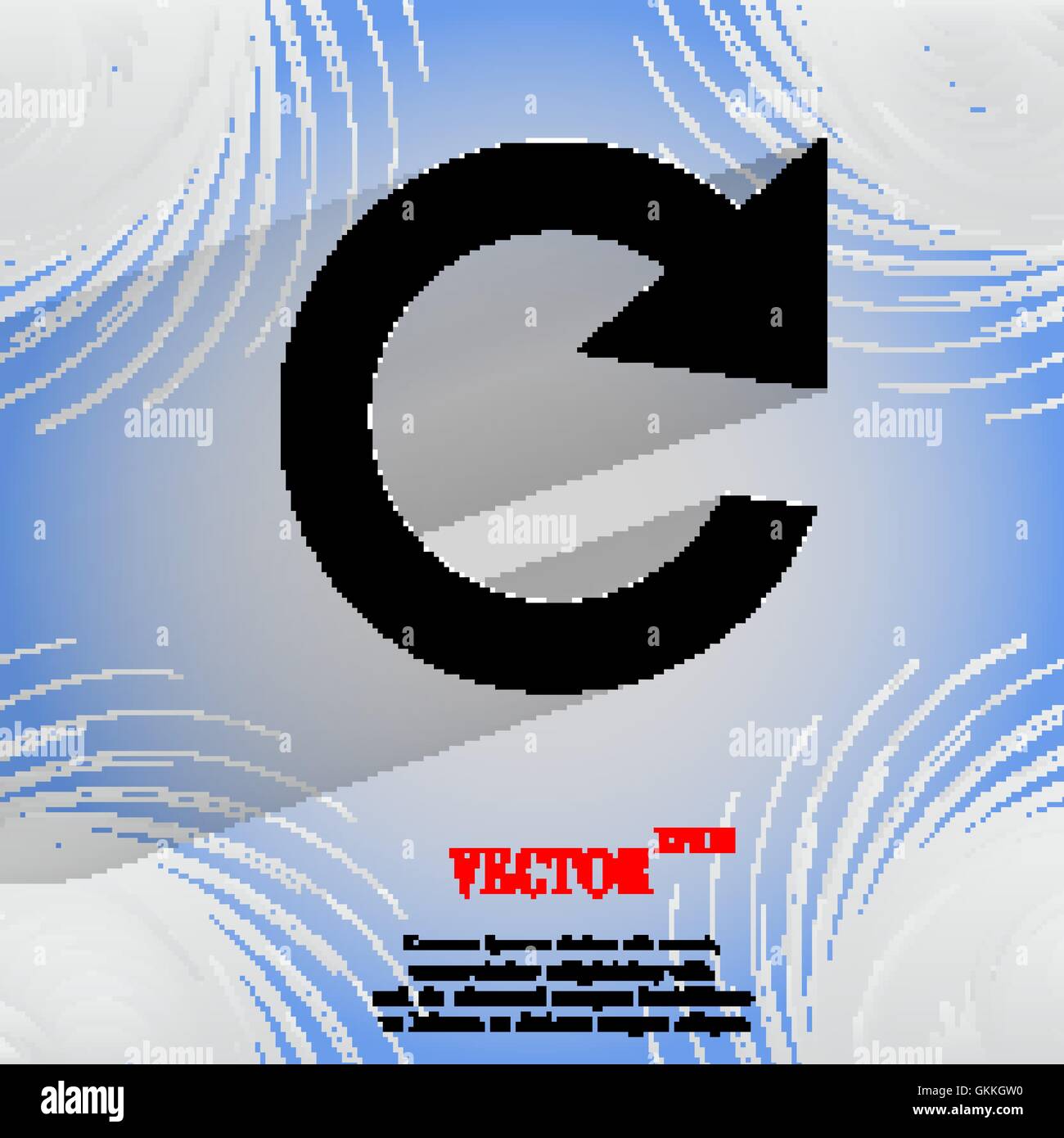 arrow Update. Flat modern web design on a flat geometric abstract ...