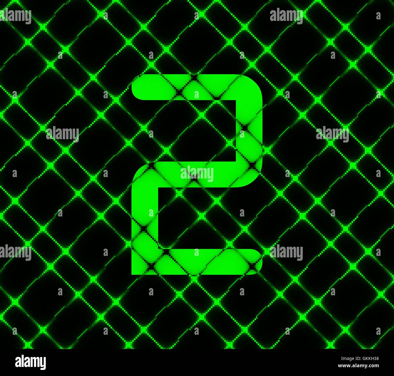 number two icon symbol Flat modern web design with long shadow and ...