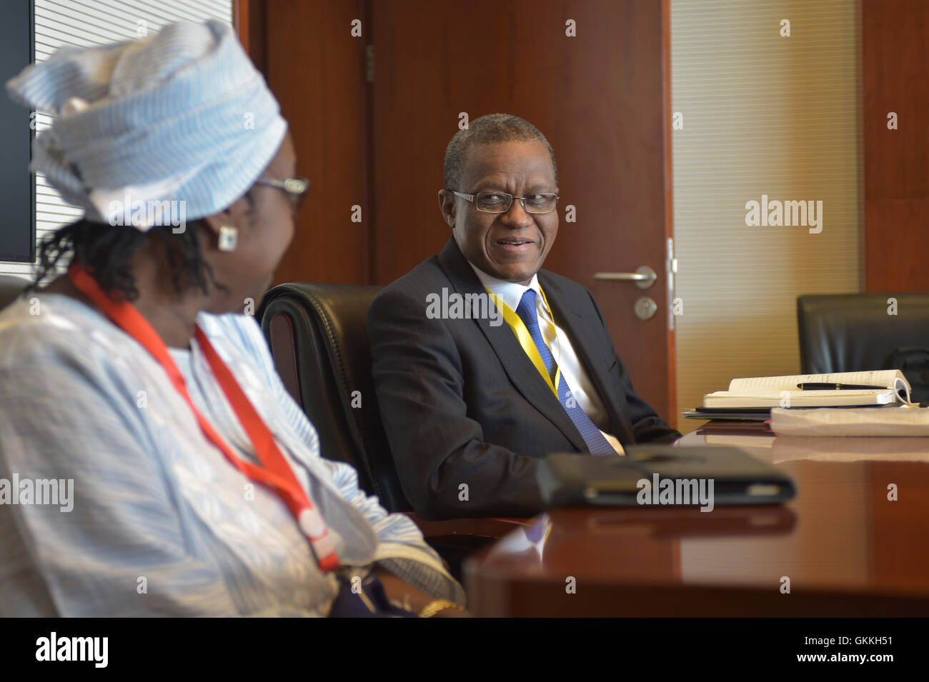 On January 28, Maman Sidikou, SRCC for Somalia, meets with Bineta Diop ...