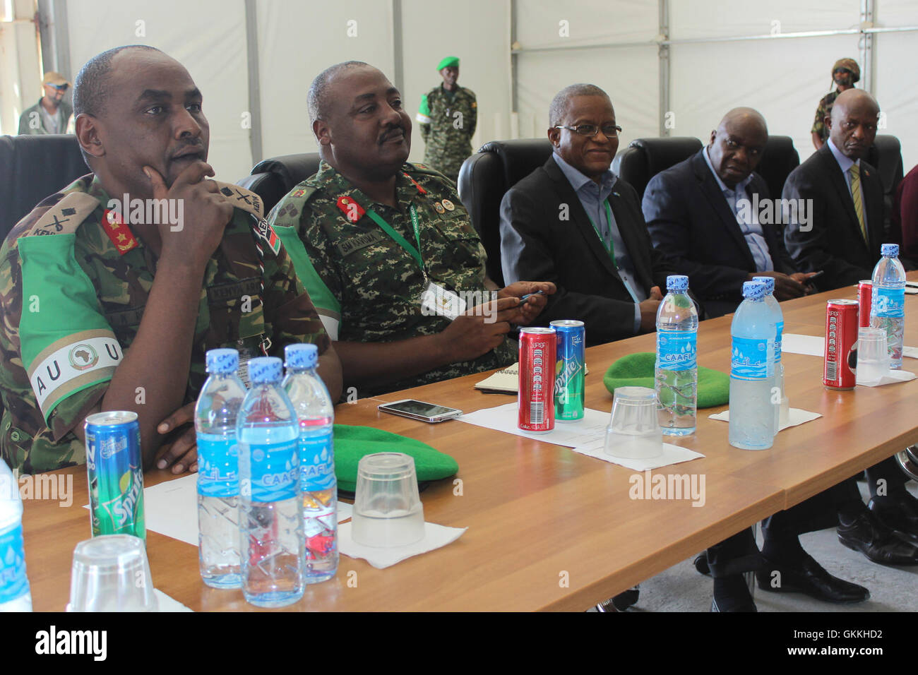 From left to right, Acting AMISOM Force Commander Maj. Gen. Jonathan ...