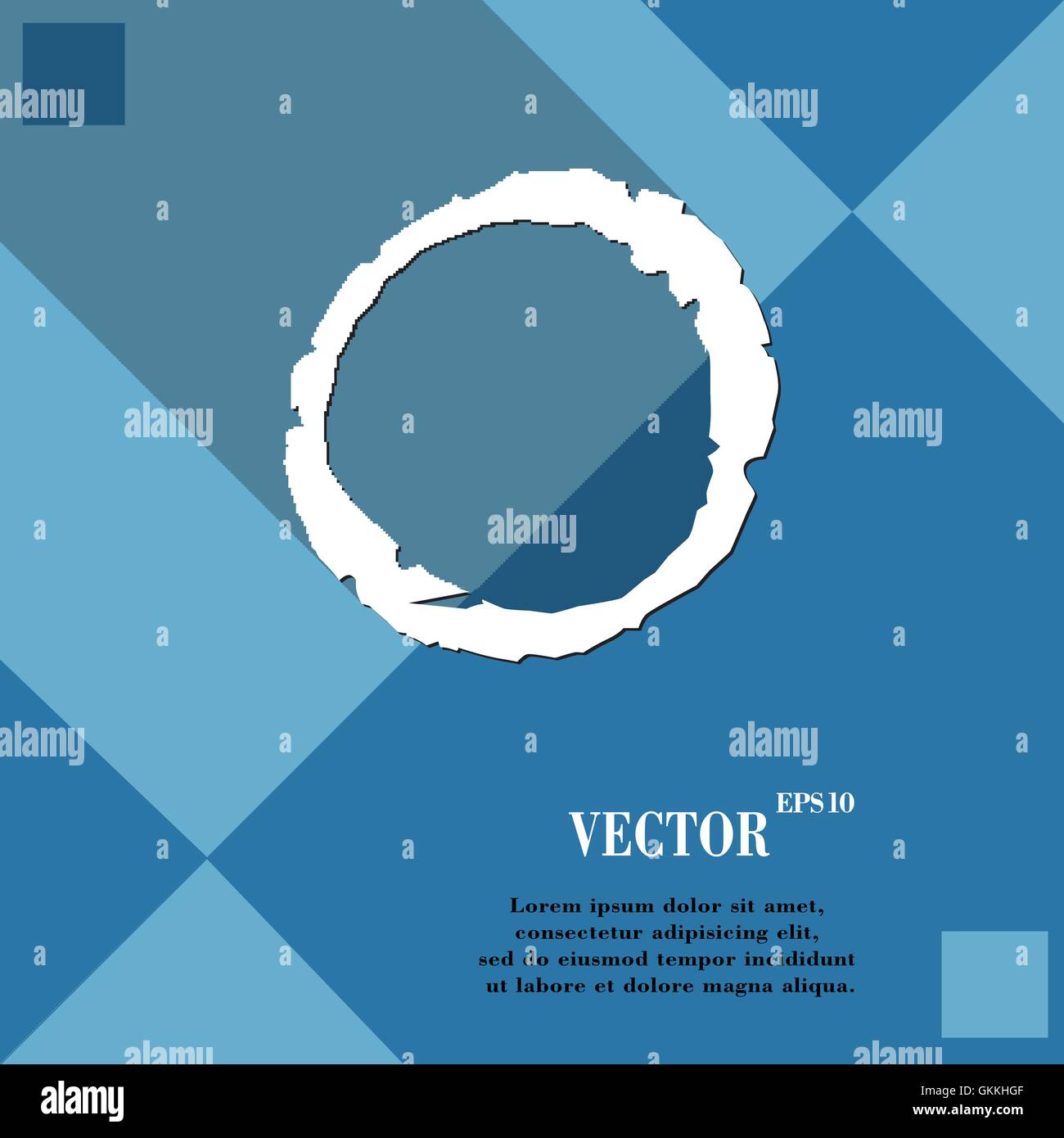 number zero icon symbol Flat modern web design with long shadow and ...