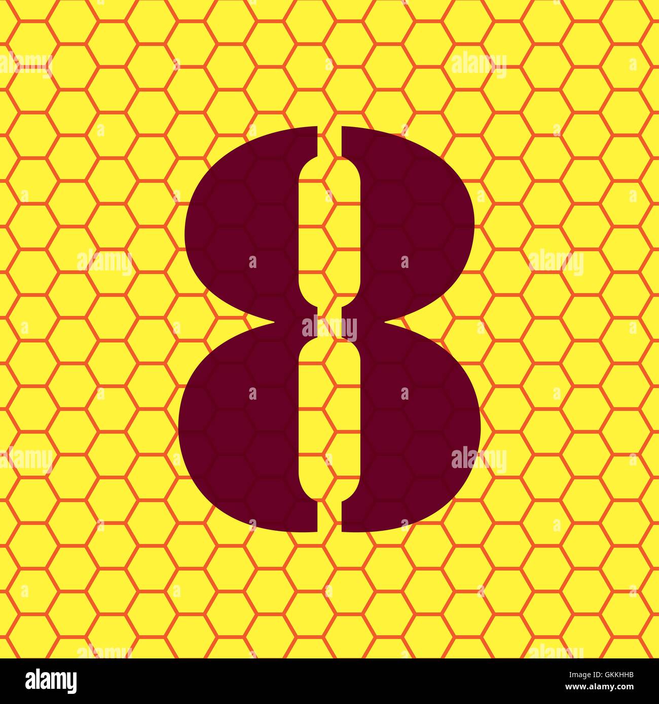 number Eight icon symbol Flat modern web design with long shadow and ...