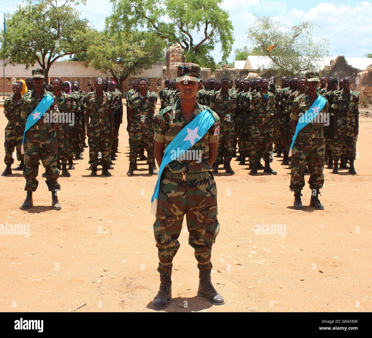 On April 7, 2015, Somali National Army (SNA) soldiers participated in a ...