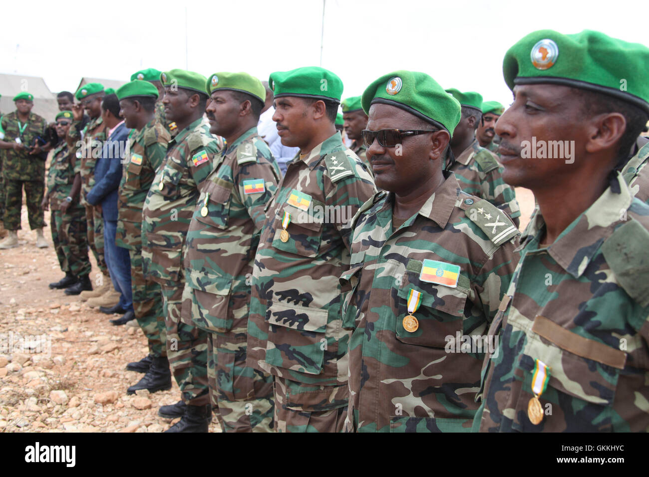 On March 23, 2015, Ethiopian AMISOM troops attended a Medal Award ...