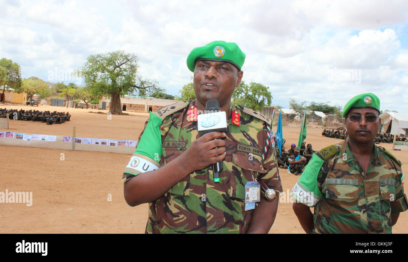 AMISOM Acting Force Commander Major General Jonathan Rono, accompanied ...