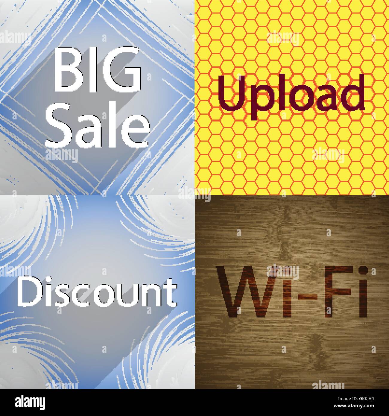 Set of the most popular web design icons on abstract background Stock ...
