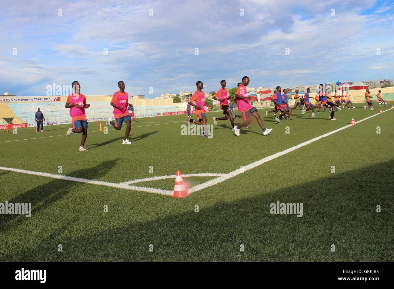 Somali referees undergo FIFA fitness training at Banadir Stadium in ...