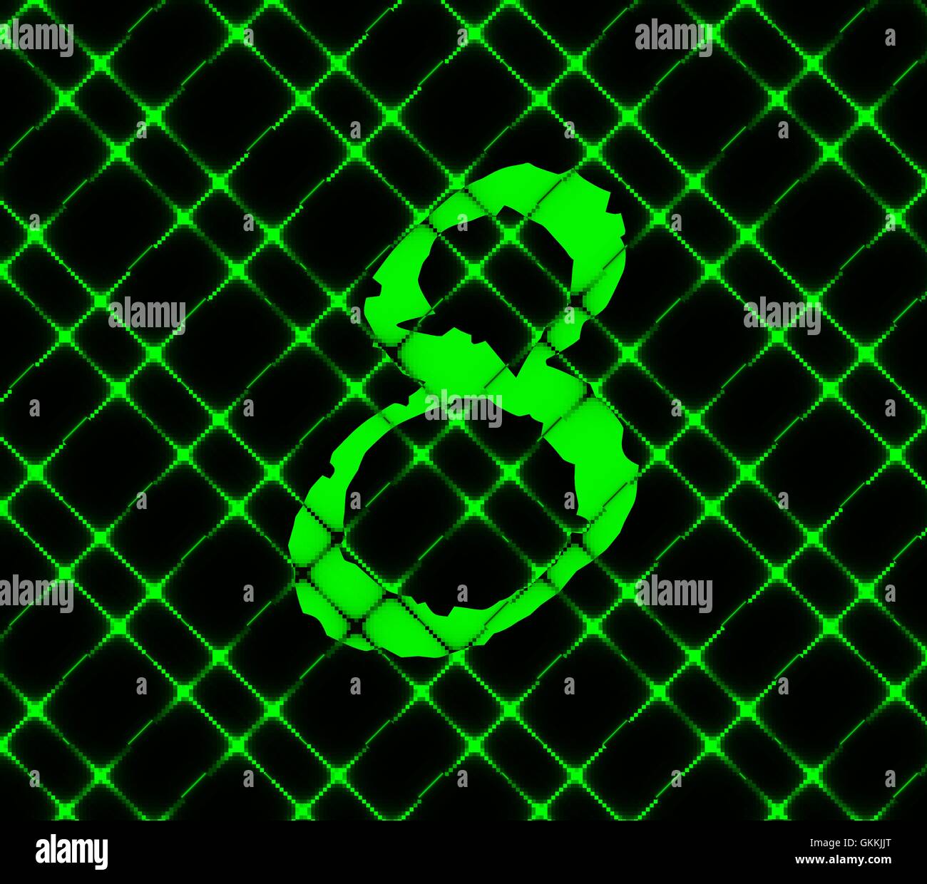 number Eight icon symbol Flat modern web design with long shadow and ...