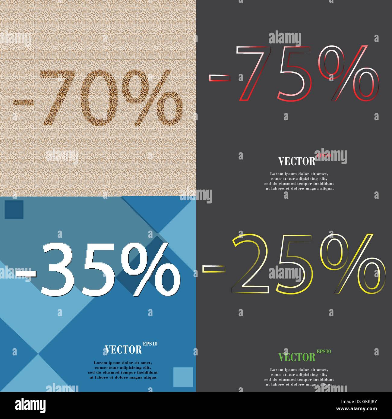 Set of Holiday discounts, store a percentage of sales. On abstract ...
