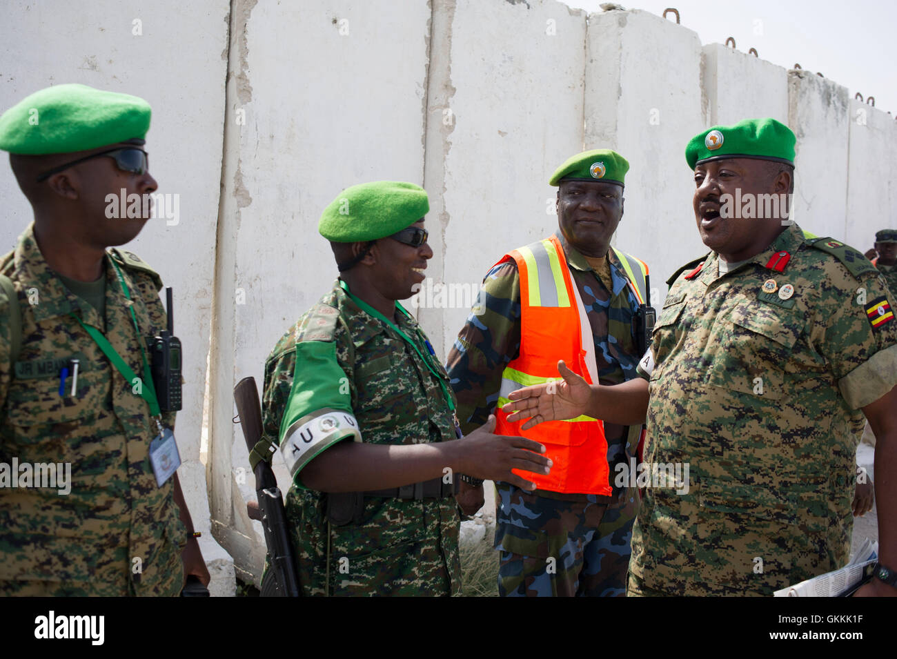 Uganda Contingent Commander Brigadier Sam Kavuma greets Ugandan People ...