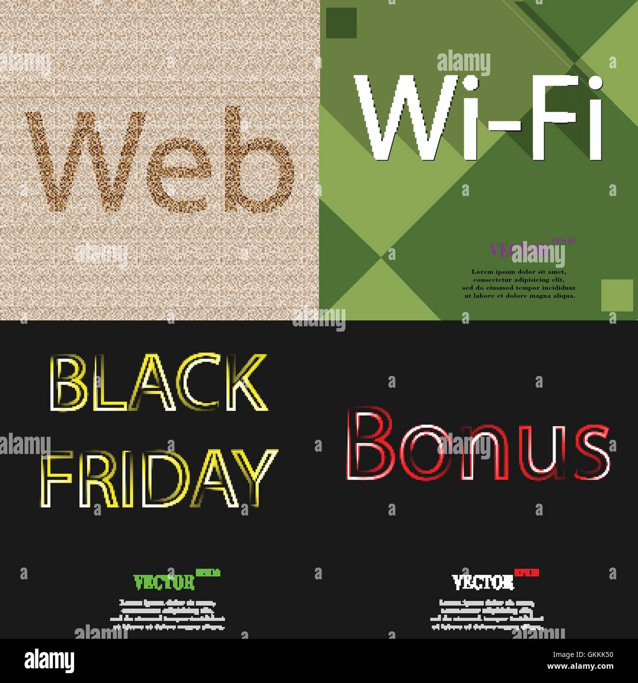 Set of the most popular web design icons on abstract background Stock ...