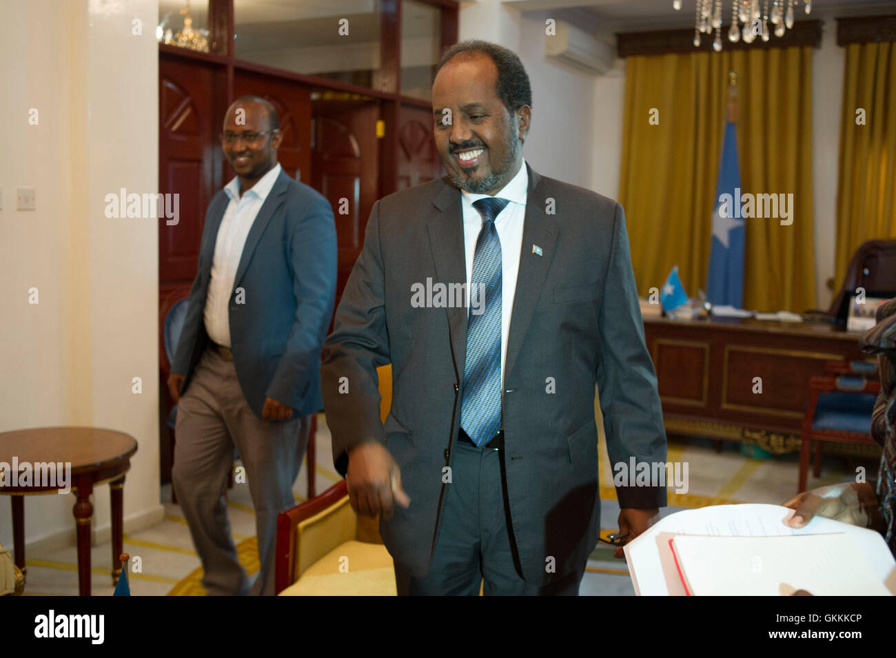 President hassan sheikh mohamud speech hi-res stock photography and ...