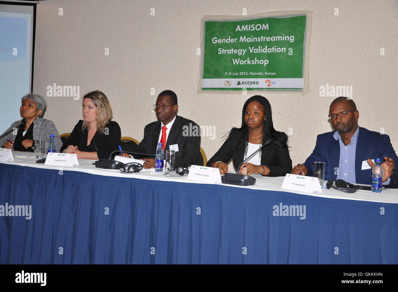 Participants attend a workshop of AMISOM Gender Maintsteam Strategy ...