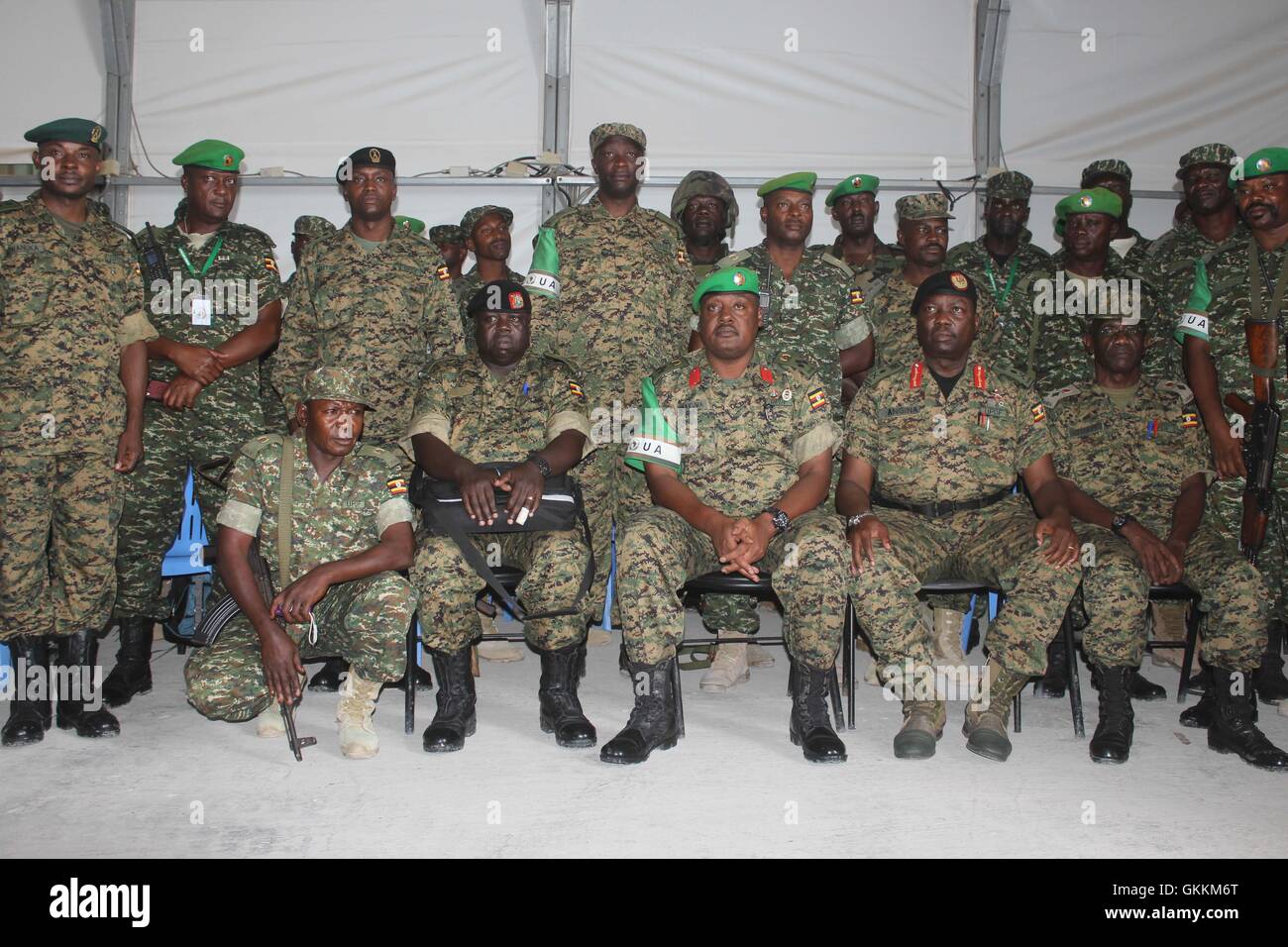 Uganda’s Deputy Chief of Defense Forces, Lt. Gen. Charles Angina, and ...