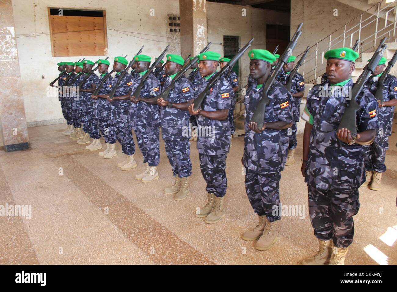 On August 10, 2015, Ugandan police officers from the Formed Police Unit ...
