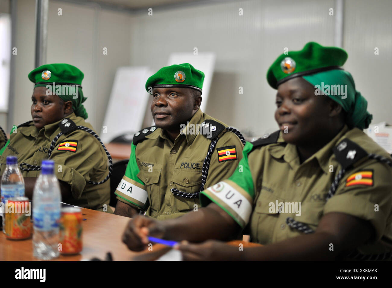 On August 14, 2015, newly deployed Ugandan police officers under AMISOM ...