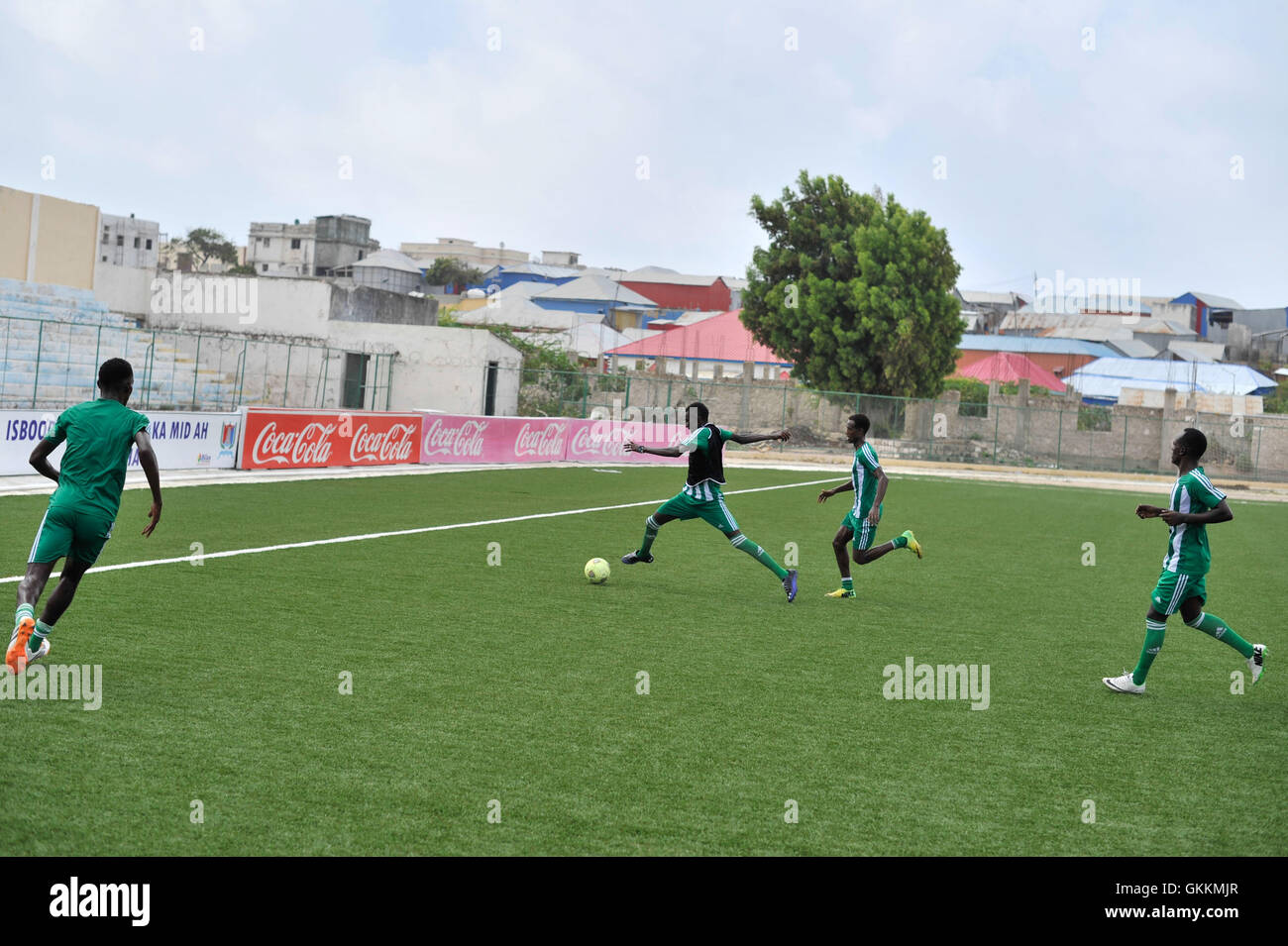 On August 29, 2015, the Somalia national soccer team practiced at ...