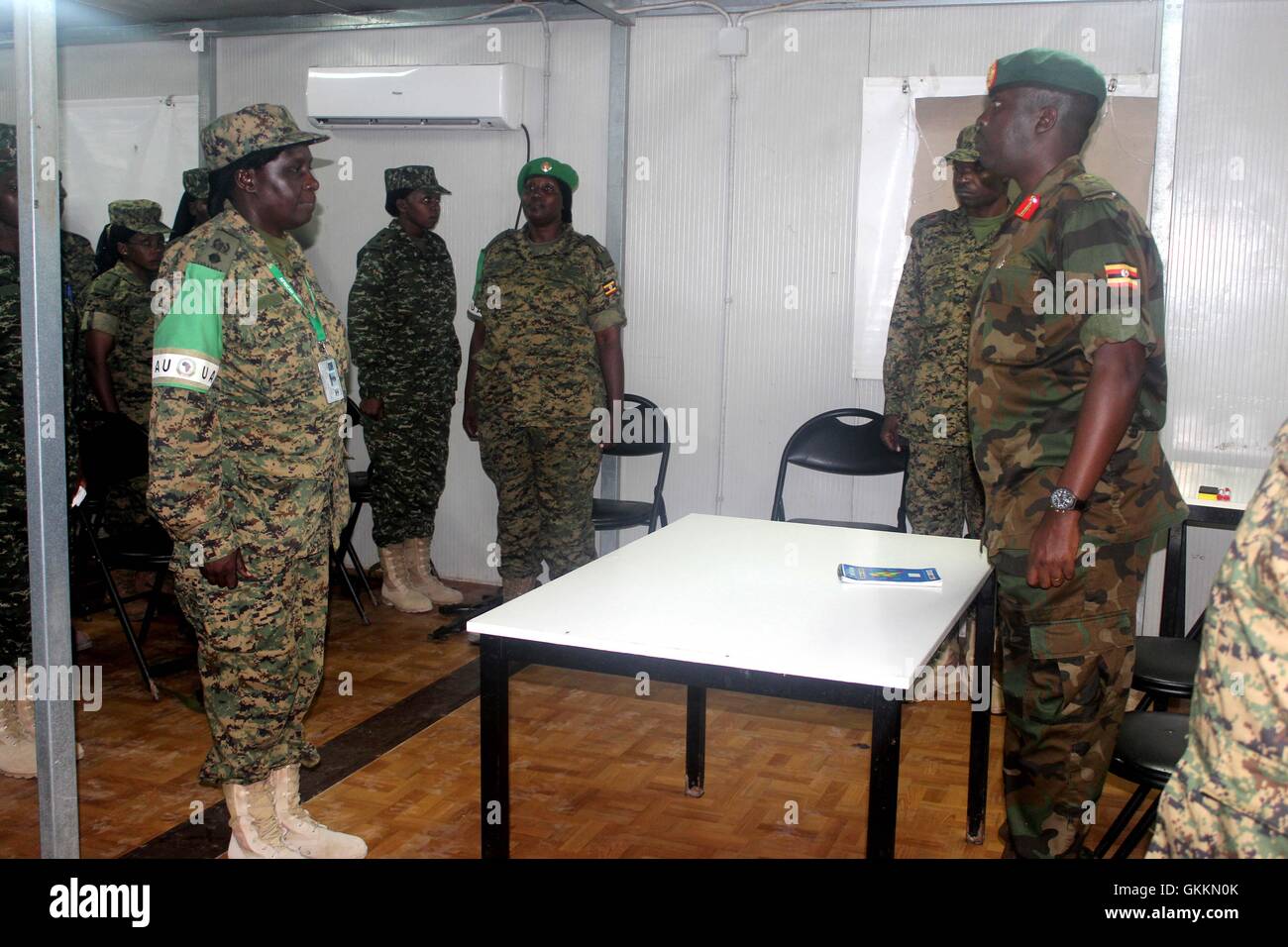 Maj General David Muhoozi, Uganda's Commander of Land Force, addresses ...
