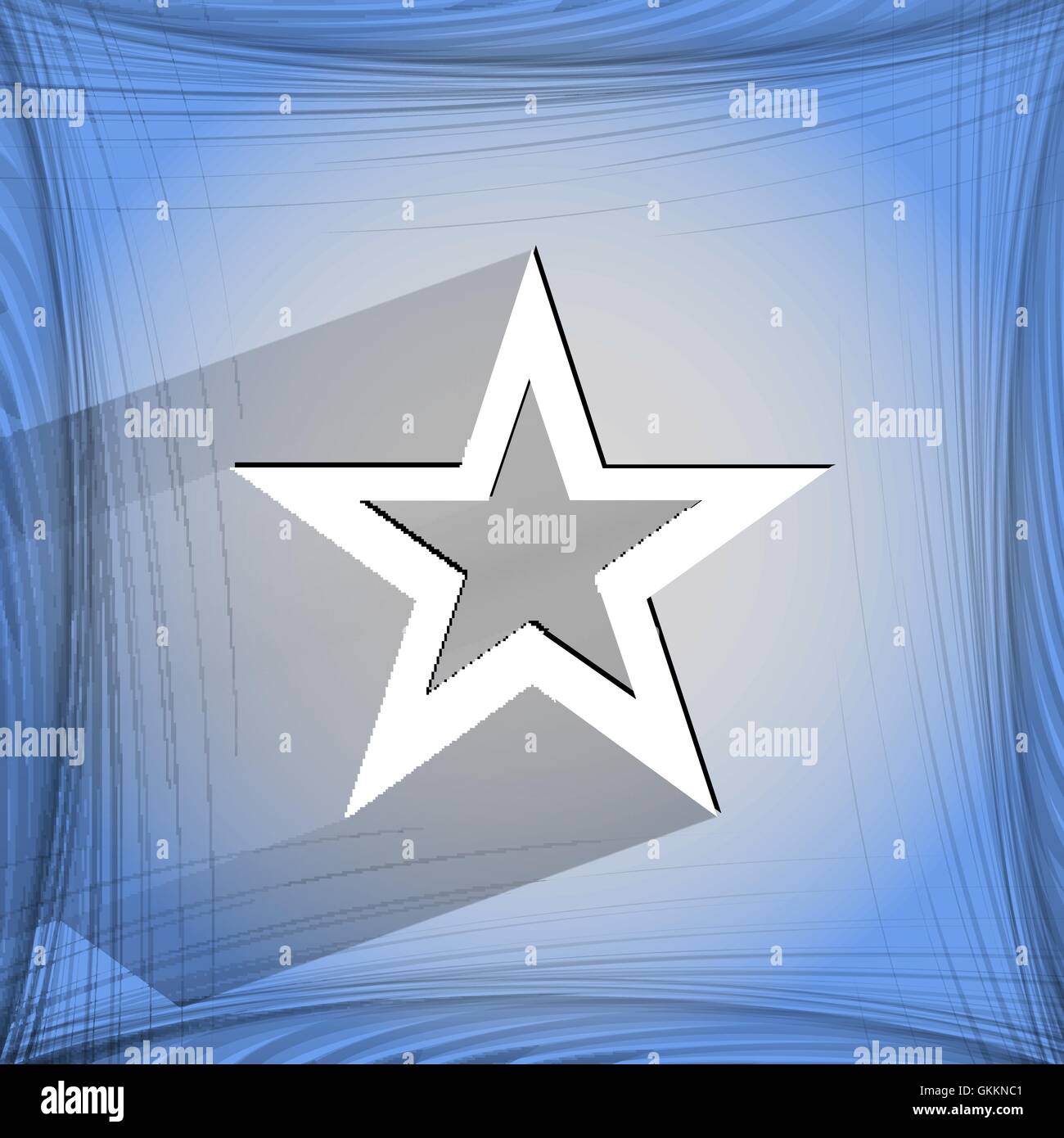 star web icon, on a flat geometric abstract background Stock Vector ...