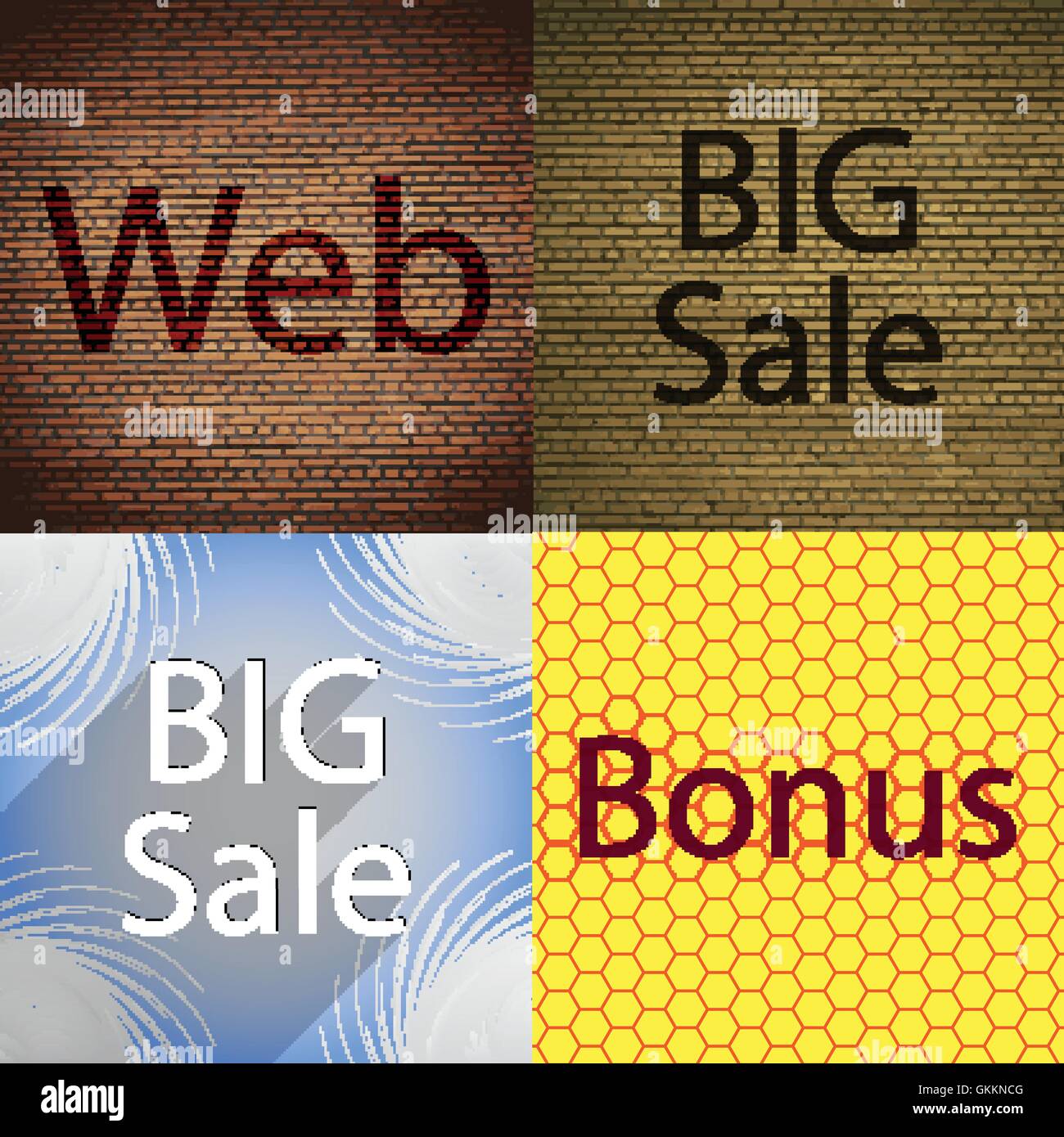 Set of the most popular web design icons on abstract background Stock ...