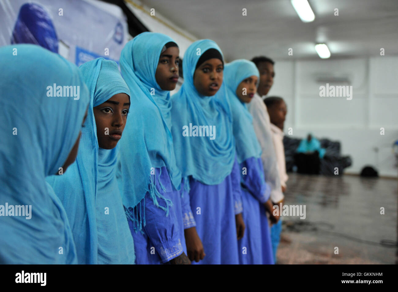 Children sing at the launch of 'Ceebla Crisis Line 5555', a toll-free ...