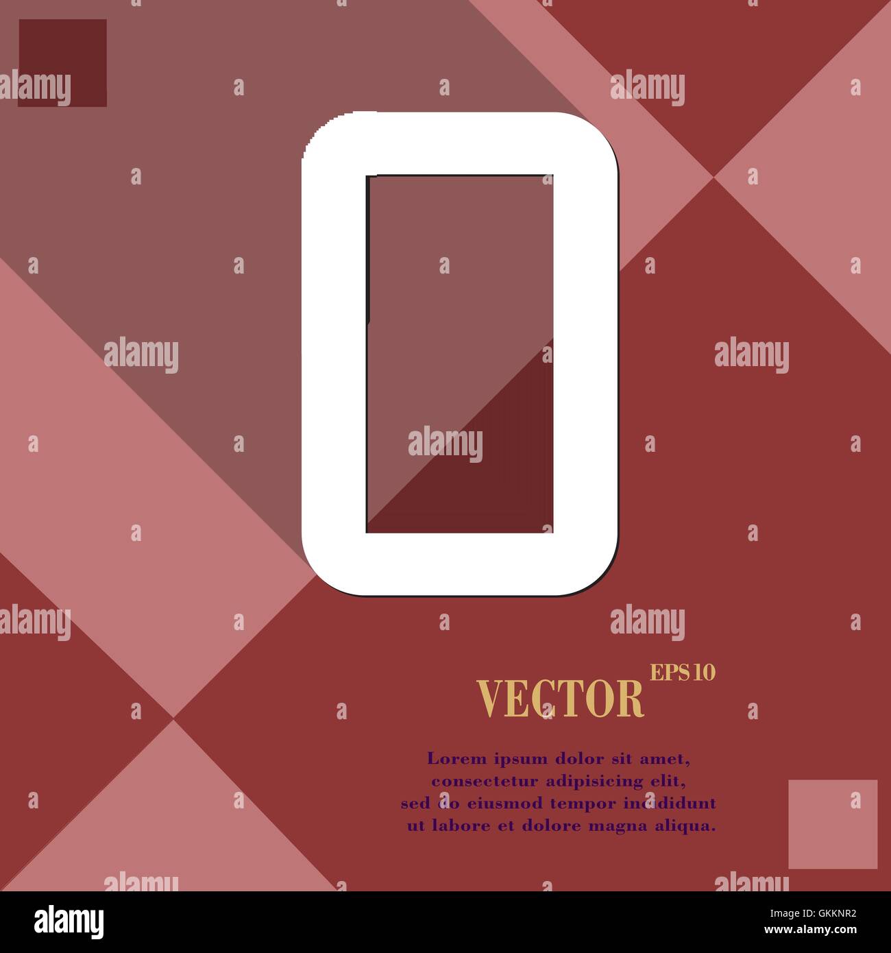 number zero icon symbol Flat modern web design with long shadow and ...