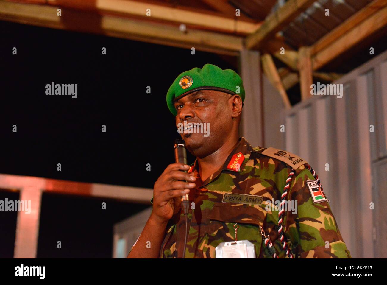 AMISOM Force Commander Lt. Gen. Jonathan Rono speaks during the ...
