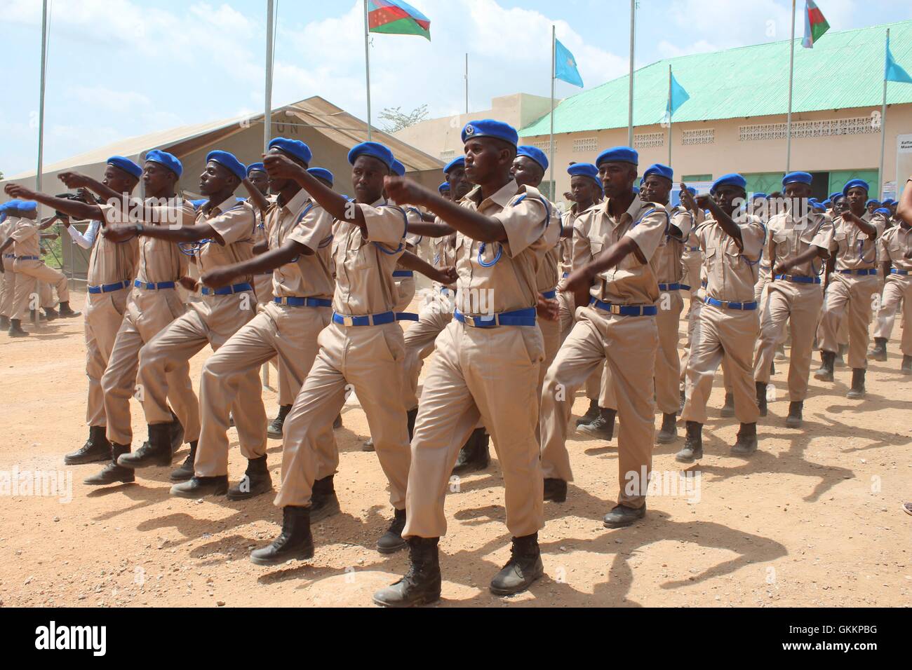 On November 17, 2015, newly trained Somali Police officers participated ...