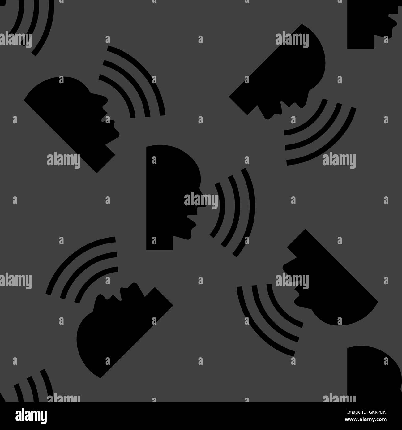 Conversation pattern Black and White Stock Photos & Images - Alamy