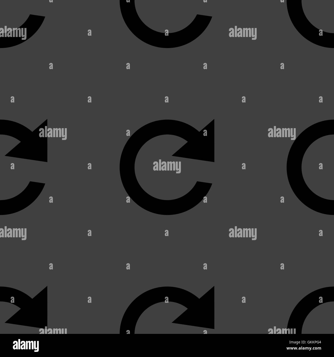 arrow Update web icon. flat design. Seamless pattern Stock Vector Image ...