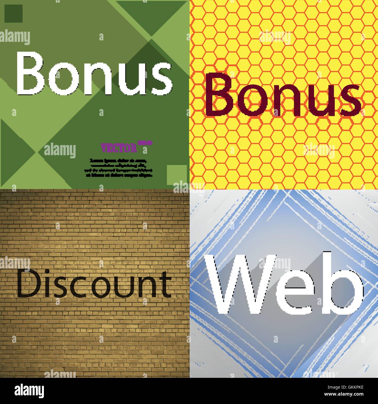 Set of the most popular web design icons on abstract background Stock ...