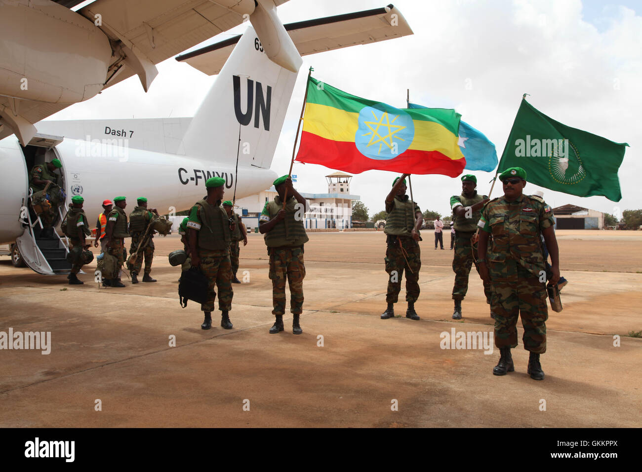 The first group of Ethiopian National Defence Forces (ENDF) troops ...