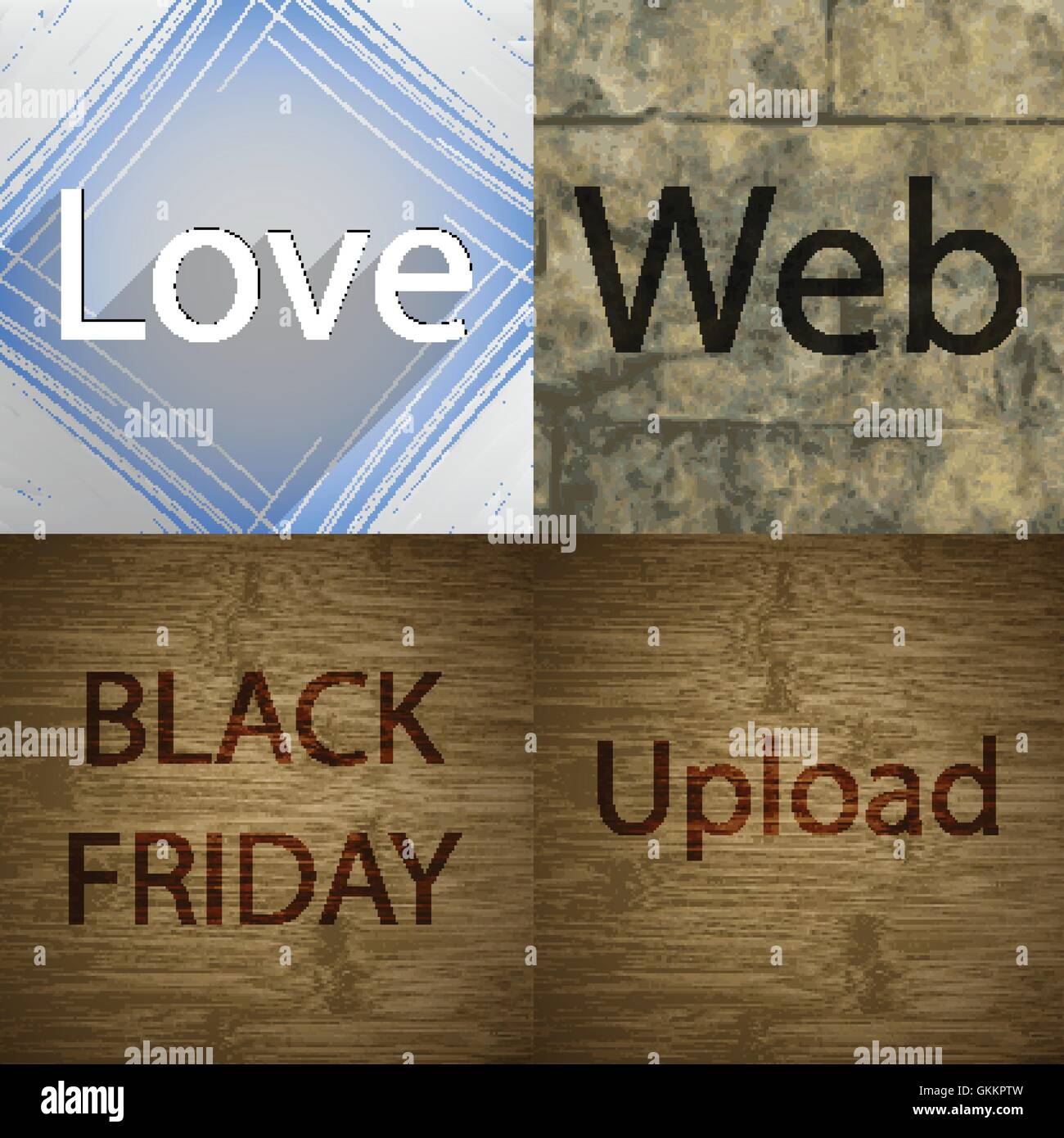 Set of the most popular web design icons on abstract background Stock ...