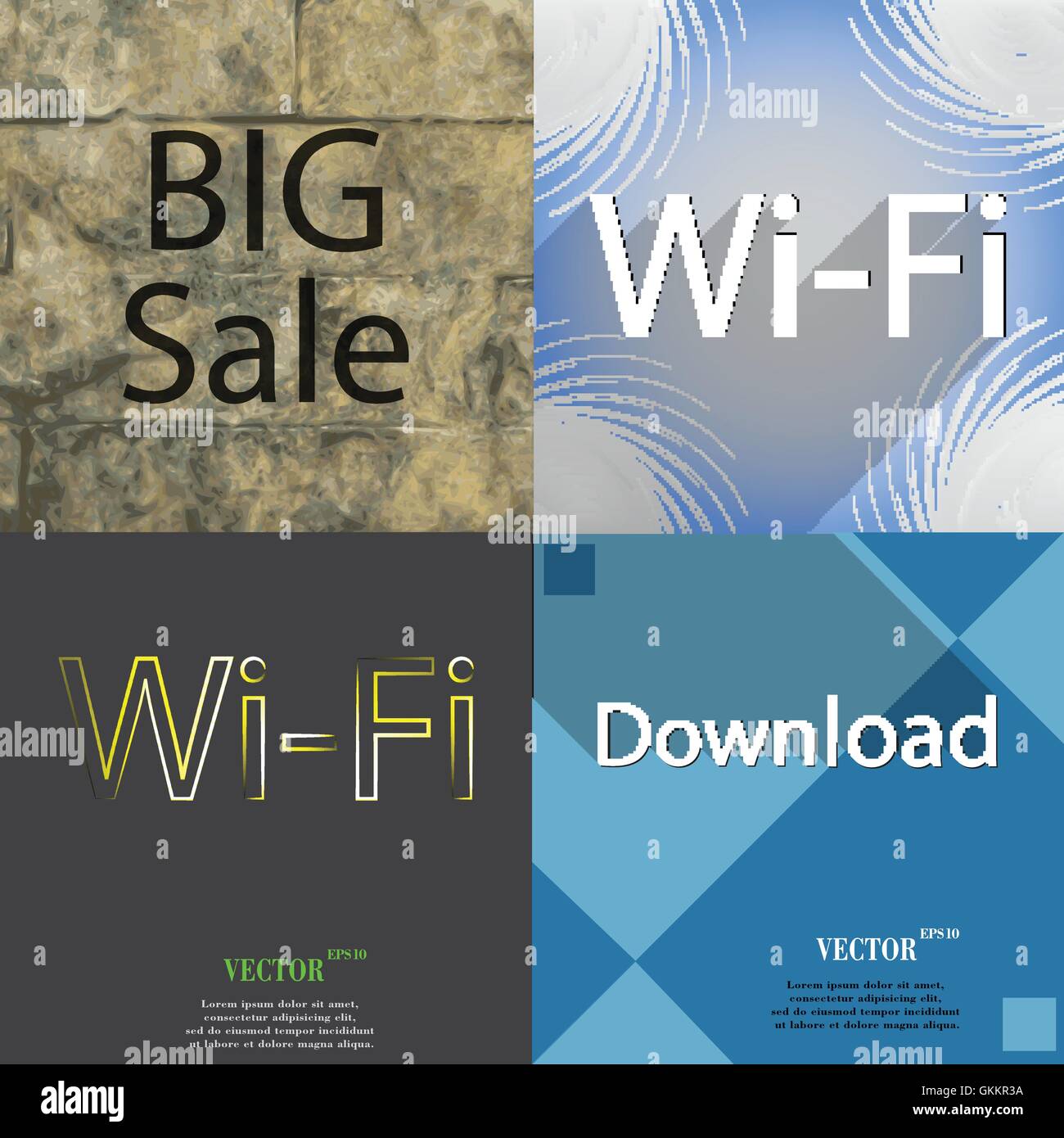Set of the most popular web design icons on abstract background Stock ...