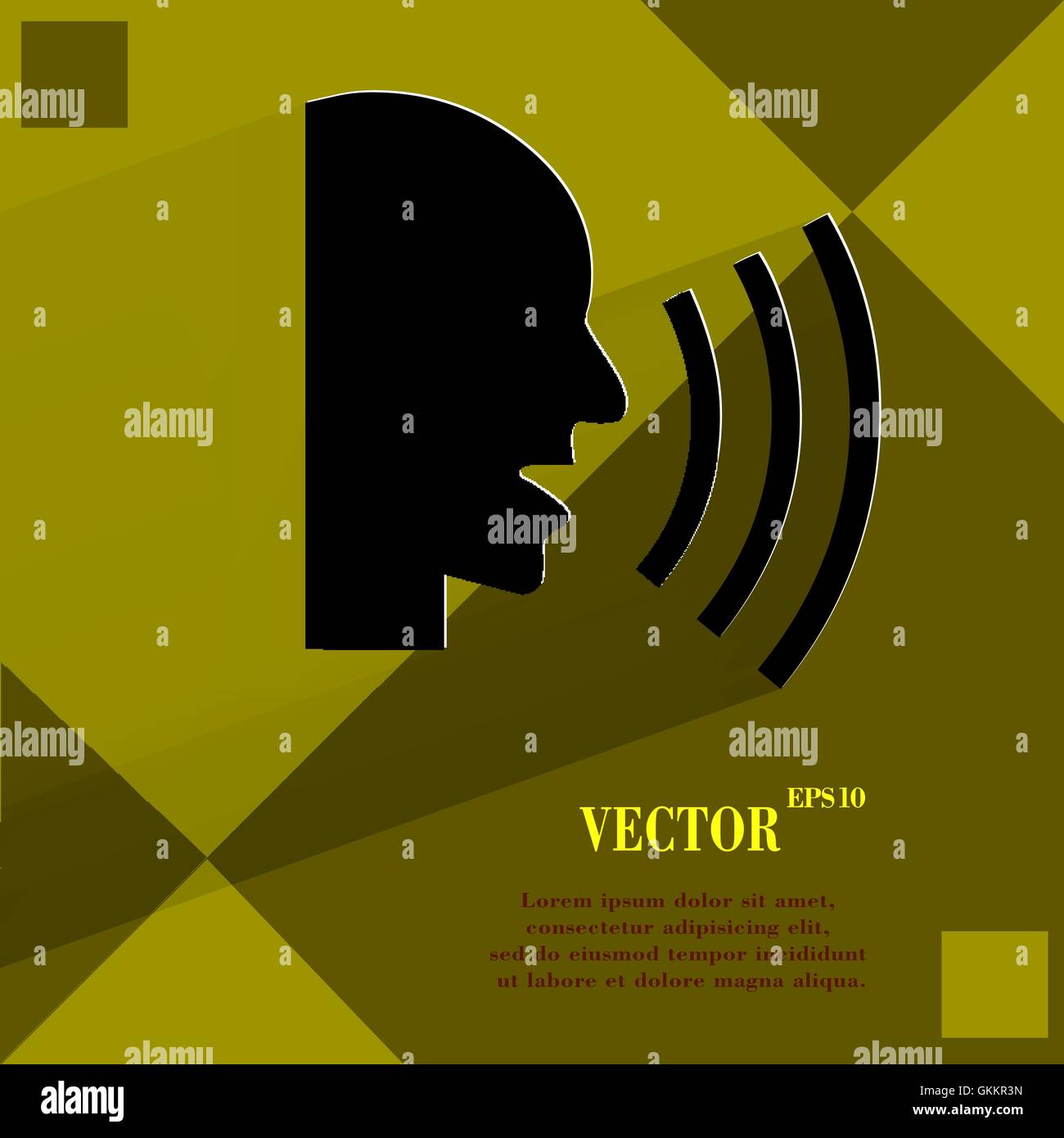 talking. Flat modern web design on a flat geometric abstract background ...