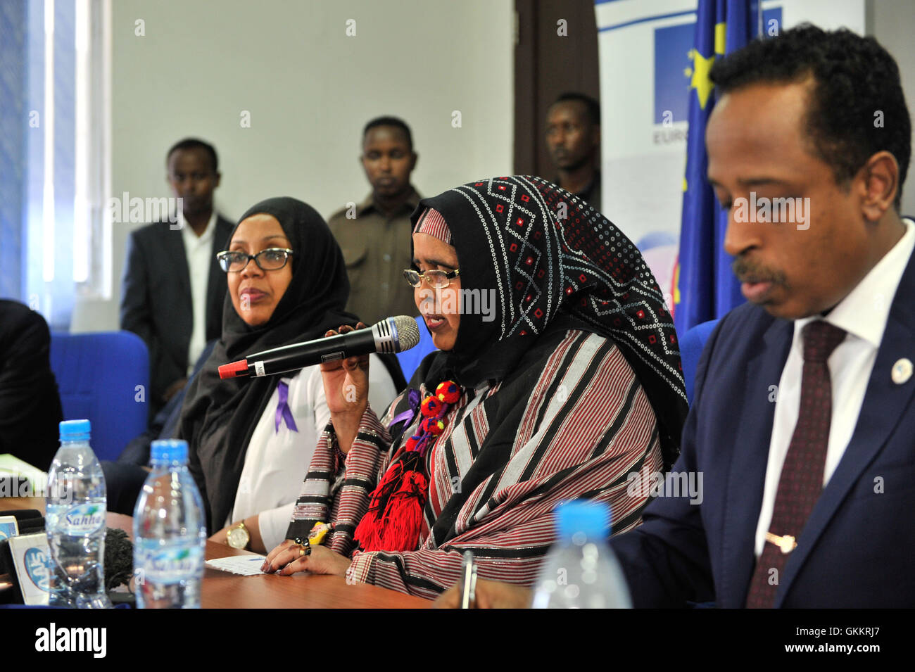 Zahara Omar Hassan First lady of Somalia speaks speaking during ...