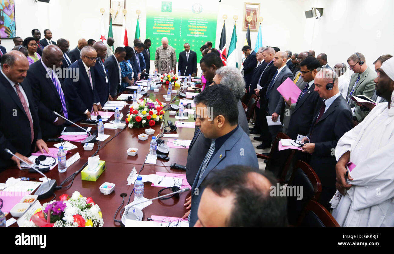 Delegates attend the AMISOM Troop and Police Contributing Countries ...