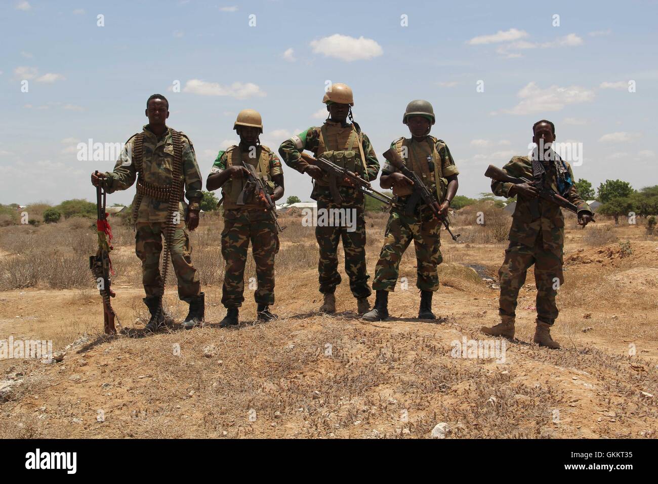 On March 9, 2016, AMISOM and Somali National Army (SNA) soldiers posed ...