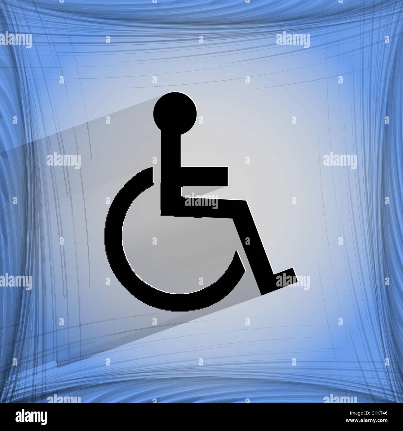Wheelchair on street Stock Vector Images - Alamy