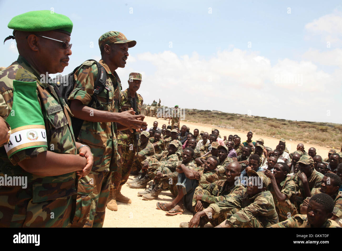 AMISOM Force Commander Maj. Gen. Mohammedesha Zeyinu addresses SNA ...