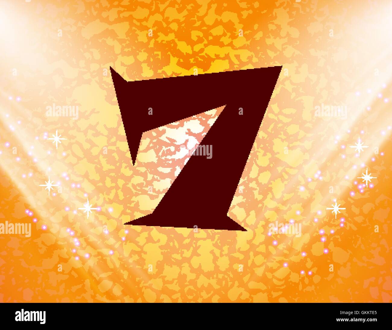 number seven icon symbol Flat modern web design with long shadow and ...