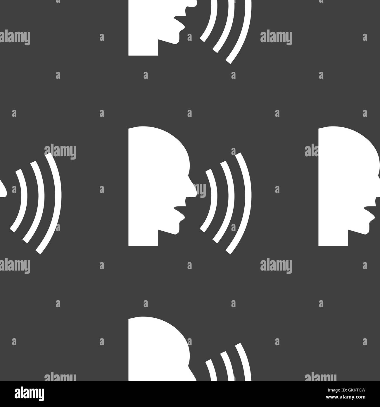 Talk loudly Stock Vector Images - Alamy