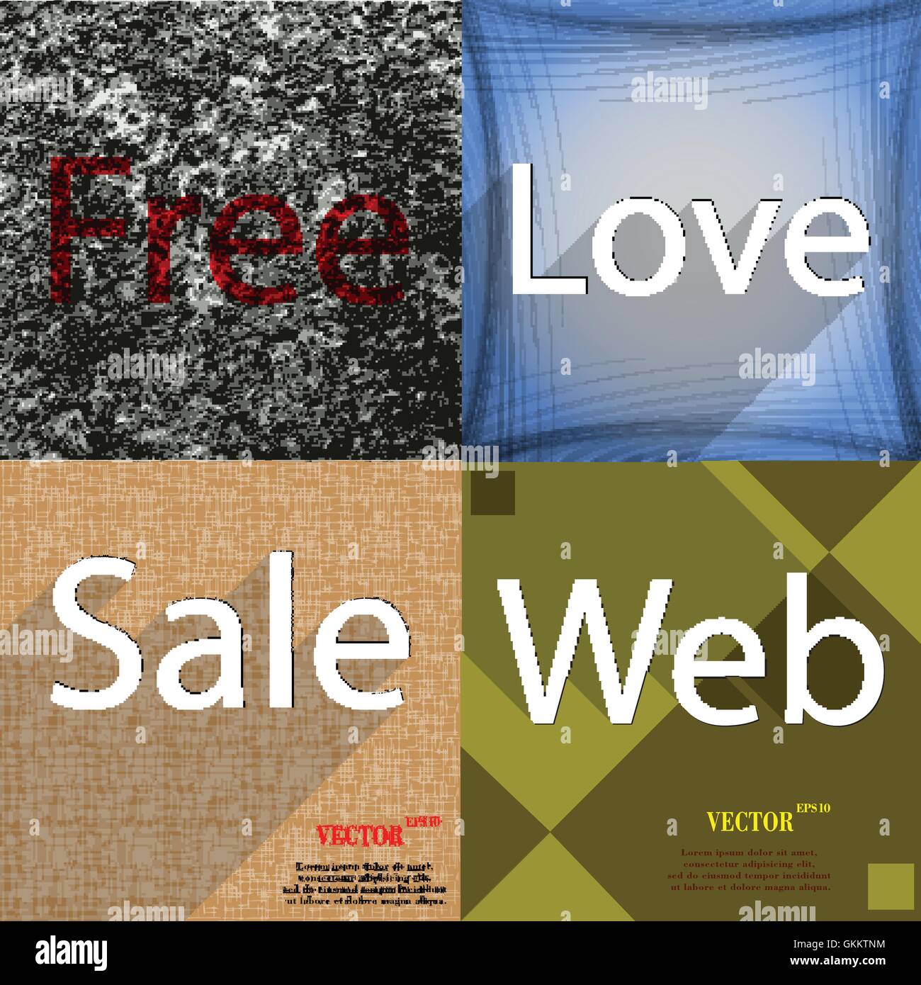 Set of the most popular web design icons on abstract background Stock ...