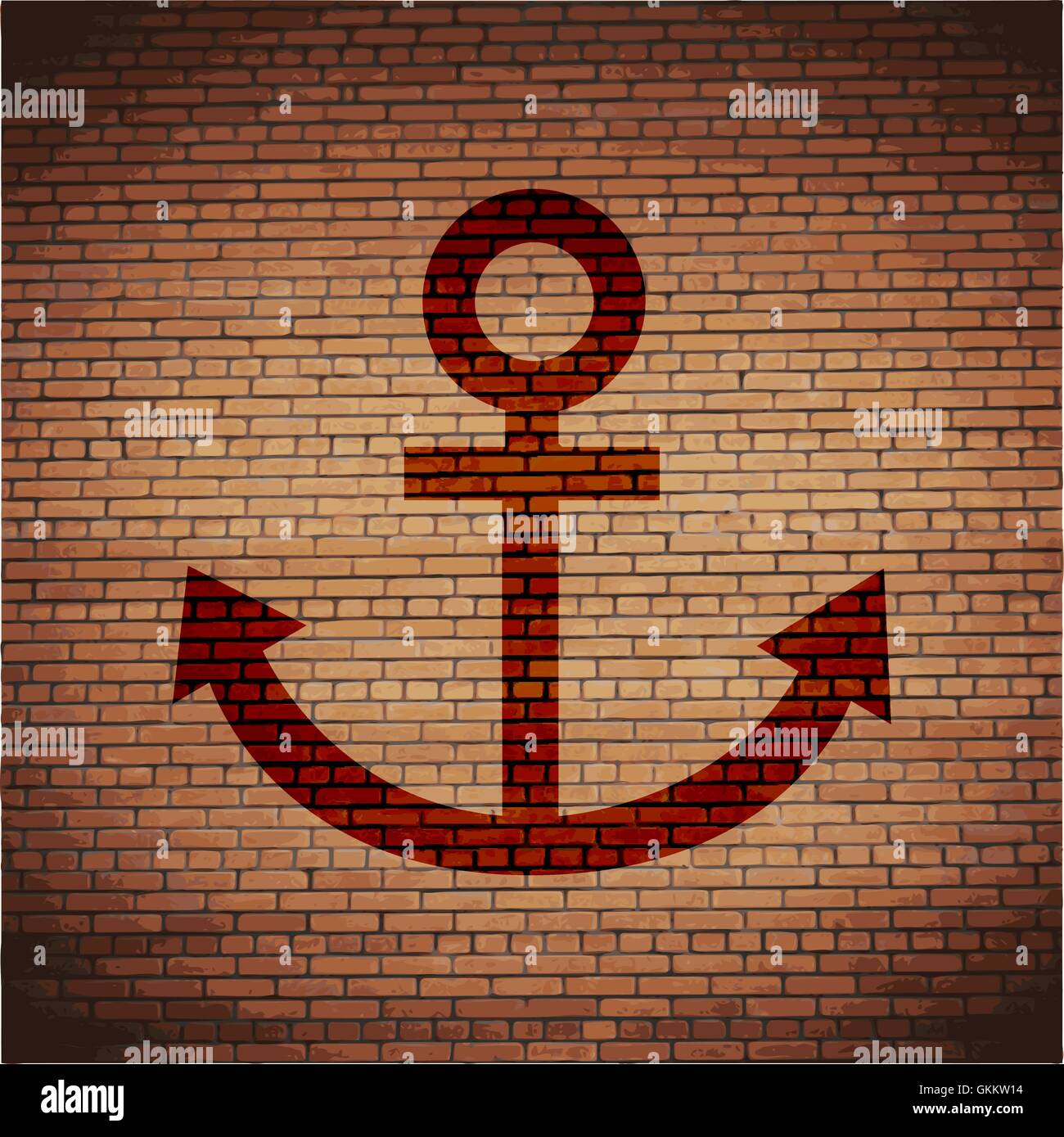 Anchor. Flat modern web button and space for your text Stock Vector ...
